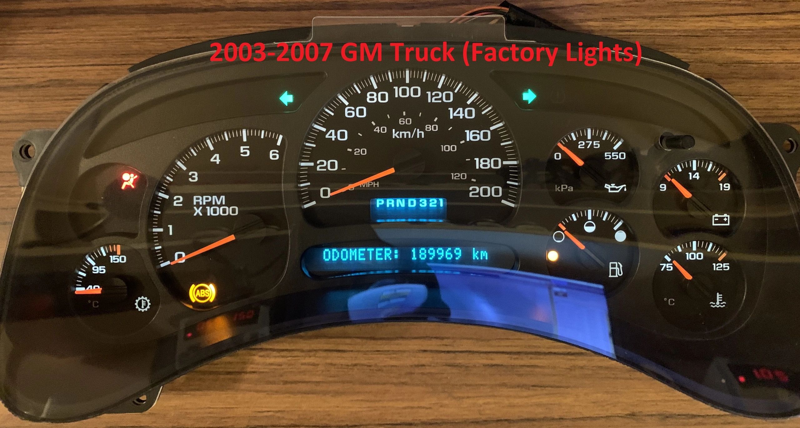 Saskatoon Instrument Cluster